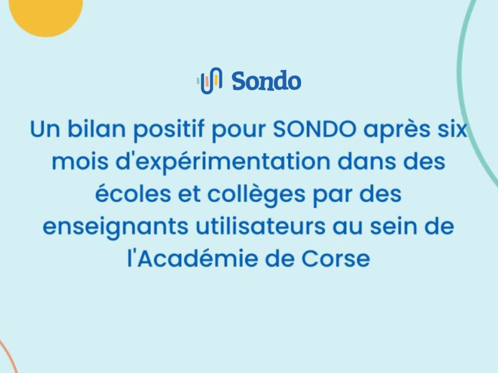 Un bilan d’expérimentation concluant pour SONDO réalisé par la DANE ...