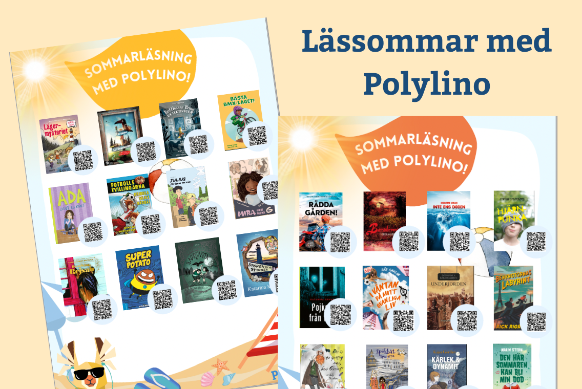 Lässommar med Polylino - affisch med QR koder - ILT Education