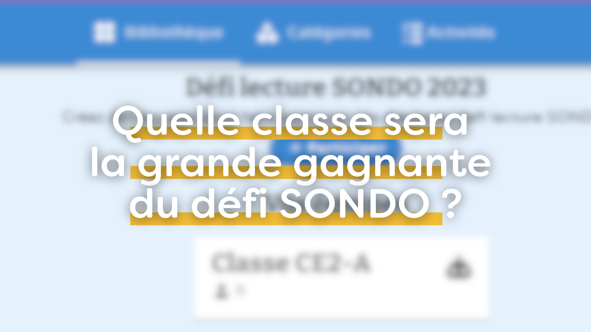 Le défi SONDO est lancé ! - MOBiDYS